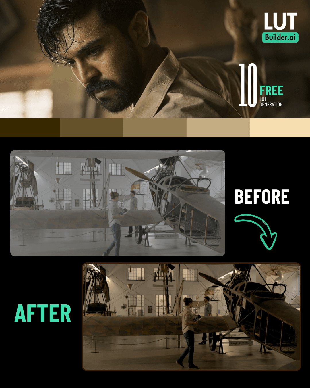 LUTBuilder.ai - AI-Powered Color Grading & LUT Generation